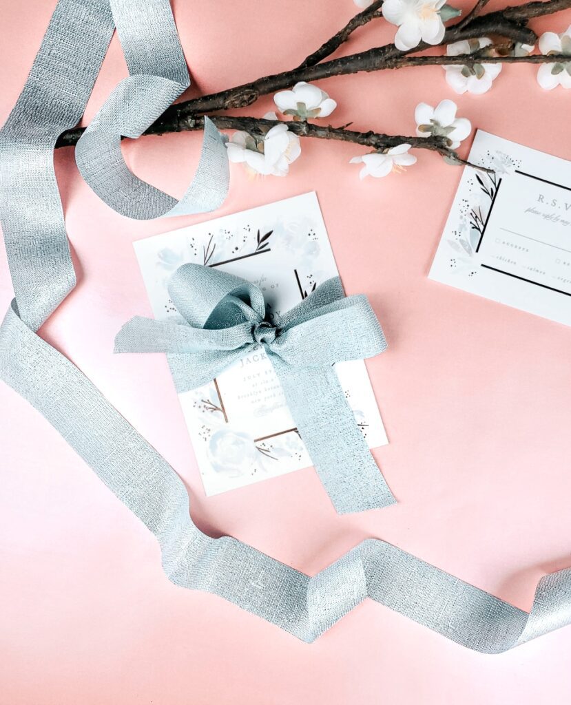 Tweed Metallic Ribbon - 1.5" Wide - May Arts Ribbon