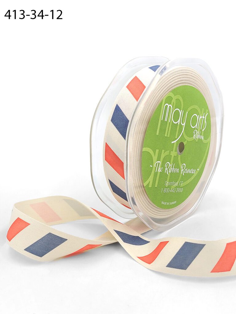 Printed Cotton Ribbon - 3/4" Wide Online Ribbon - May Arts Ribbon