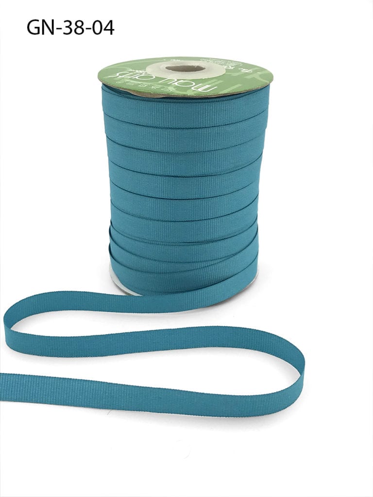 ~3/8 Inch Light-Weight Flat Grosgrain Ribbon with Woven Edge