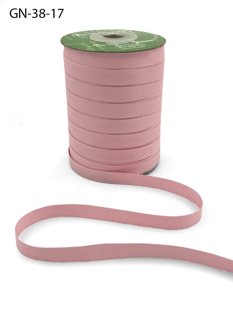 ~3/8 Inch Light-Weight Flat Grosgrain Ribbon with Woven Edge
