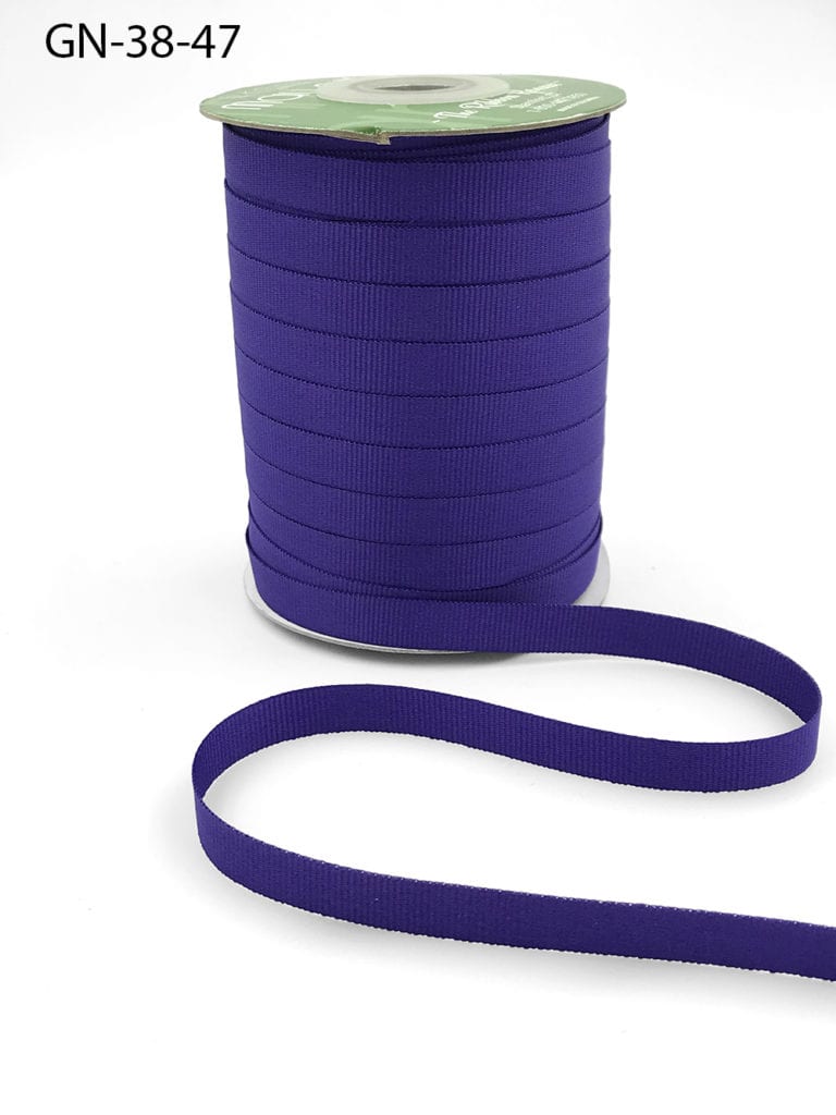 ~3/8 Inch Light-Weight Flat Grosgrain Ribbon with Woven Edge
