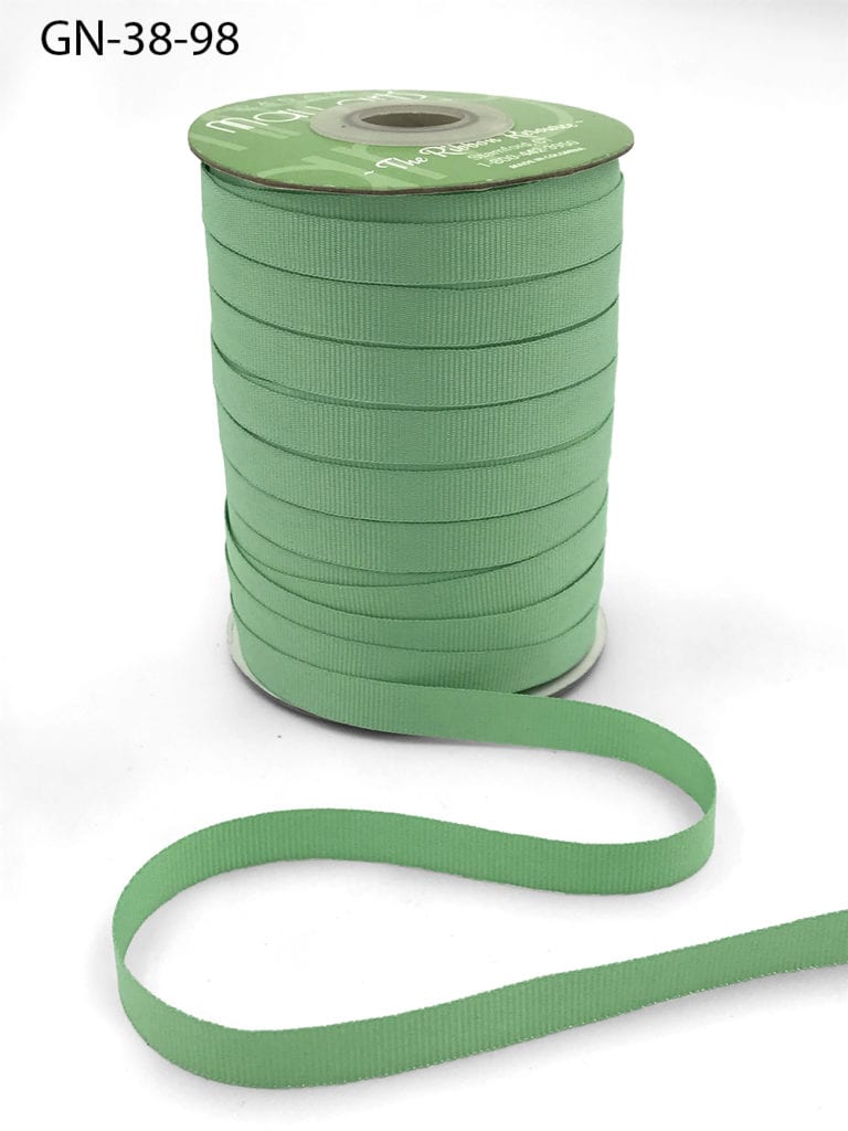 ~3/8 Inch Light-Weight Flat Grosgrain Ribbon with Woven Edge