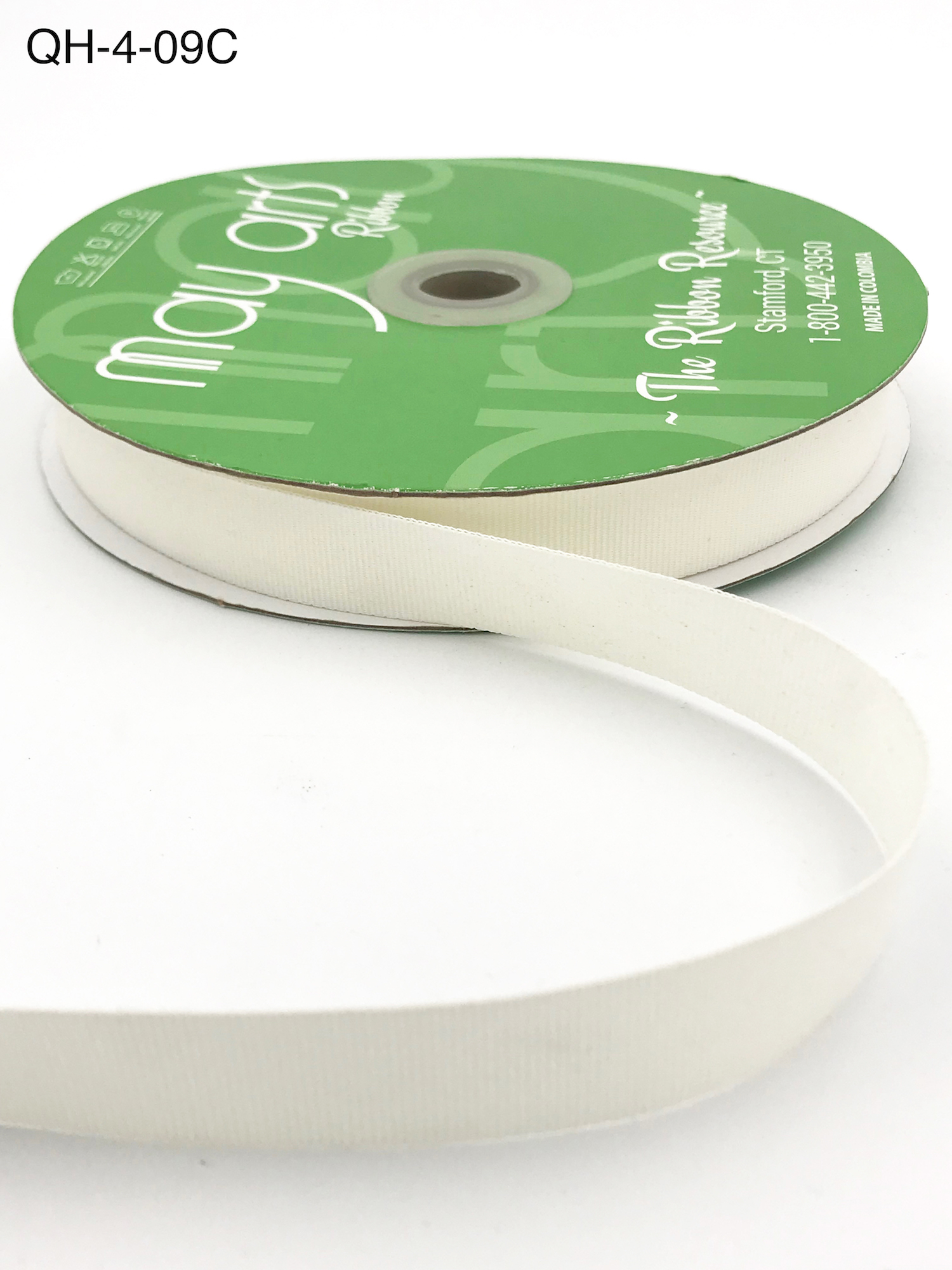 3/4 Inch Classic Grosgrain Ribbon with Woven Edge - May Arts Ribbon