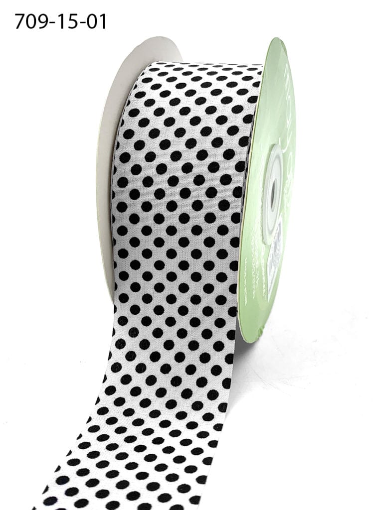 1.5" Modern Polka Dot Ribbon - Bulk Dot Ribbon - May Arts Ribbon