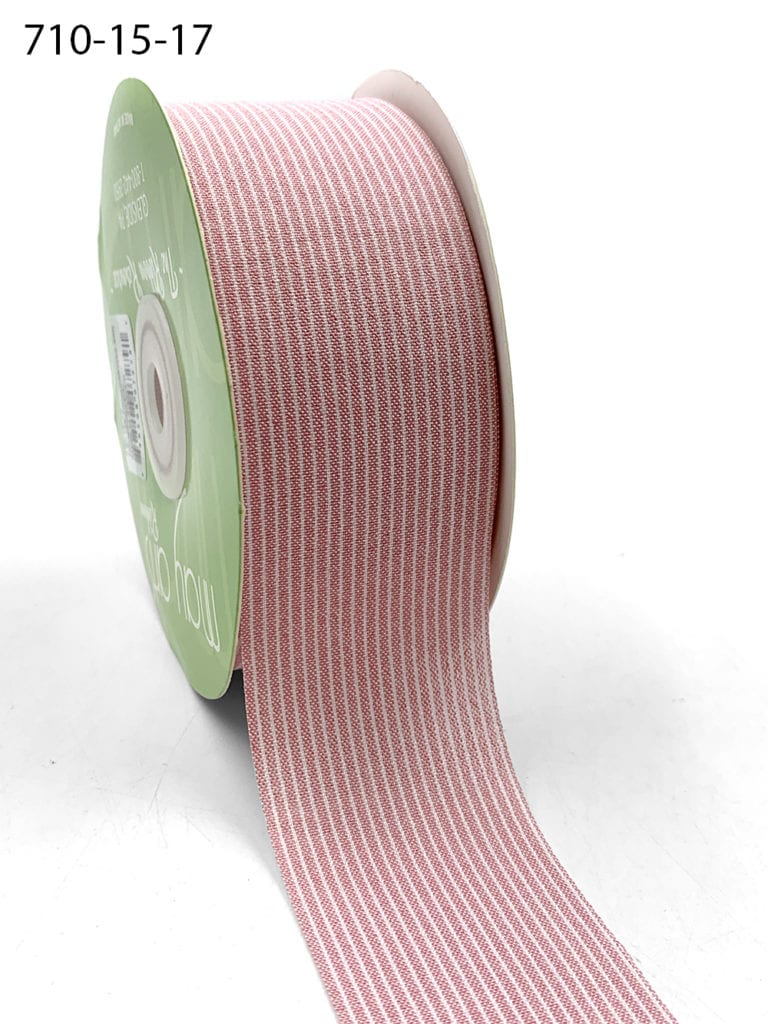 Striped Linen Ribbon - Bulk Ribbon - May Arts Ribbon