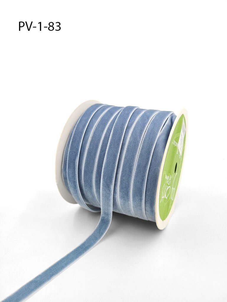 3/8 Inch Classic Velvet Ribbon with Woven Edge