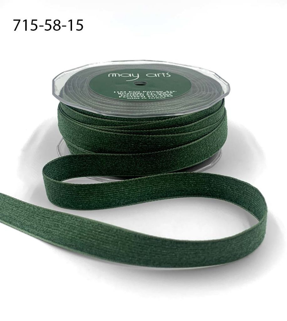 5/8 Inch Fuzzy Woven Ribbon