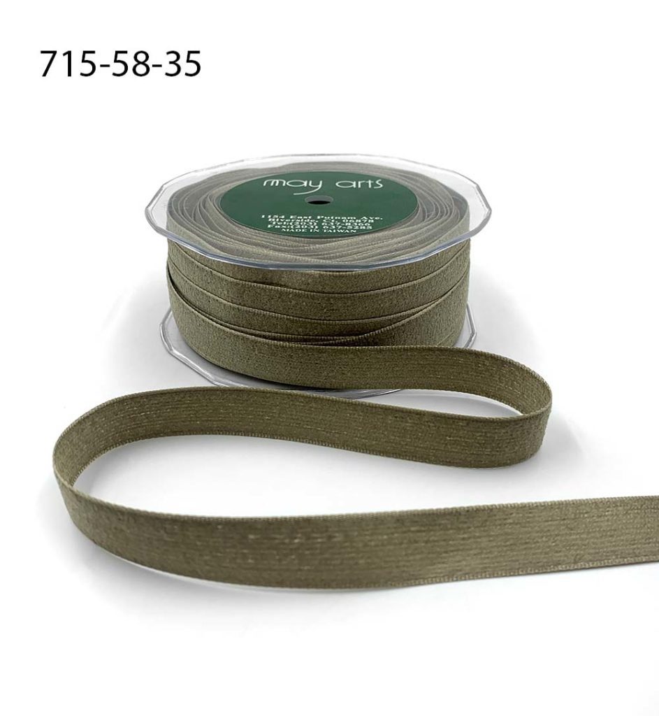 Woven Fuzzy Ribbon - 5/8" Wide Online Ribbon - May Arts