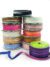 1/4 Inch 100% Hand-Dyed Variegated (multi-color) Silk Ribbon with Woven ...
