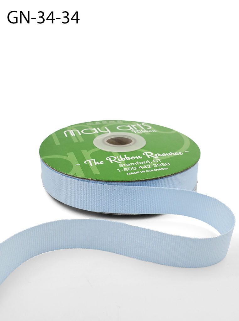~3/4 Inch Light-Weight Flat Grosgrain Ribbon with Woven Edge