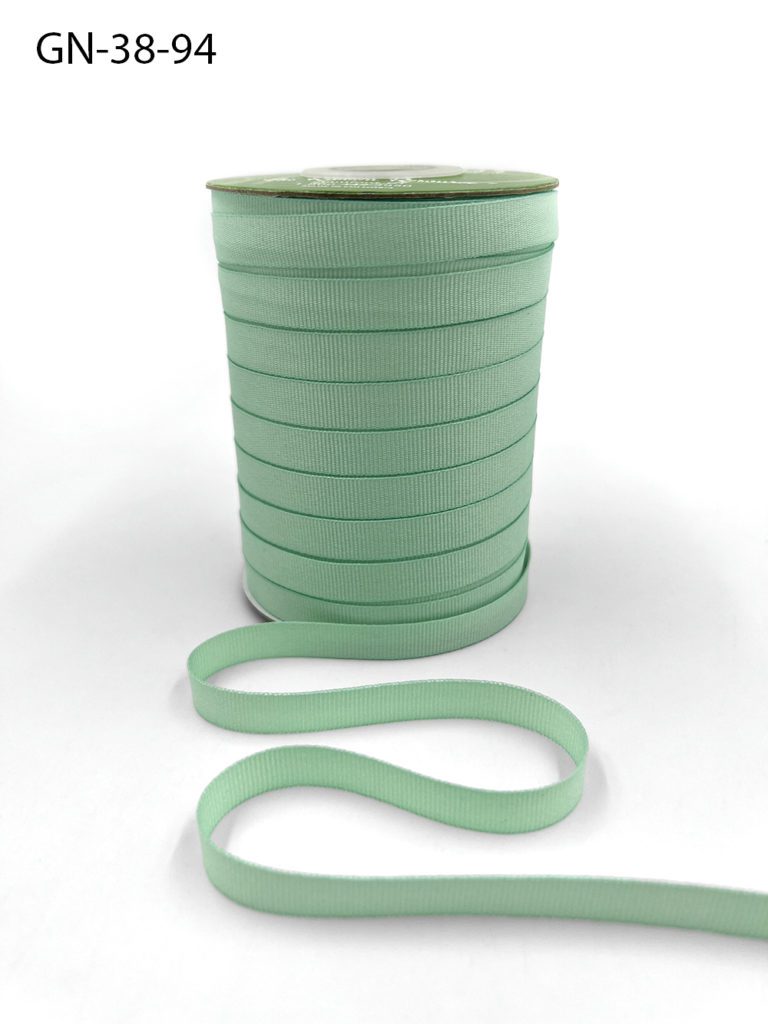 ~3/8 Inch Light-Weight Flat Grosgrain Ribbon with Woven Edge