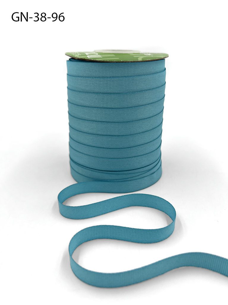 ~3/8 Inch Light-Weight Flat Grosgrain Ribbon with Woven Edge