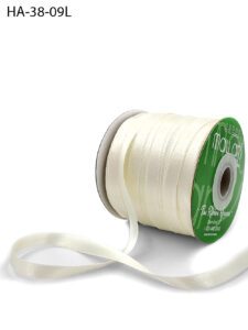 ~3/8 Inch (9MM) Luster Double Faced Satin Ribbon with Woven Edge