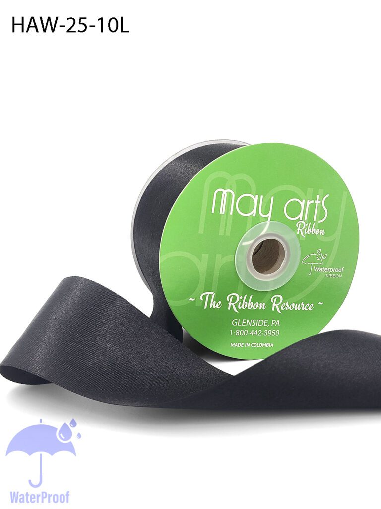 ~2.5 Inch Waterproof and Weather Resistant Luster Double Faced Satin ...